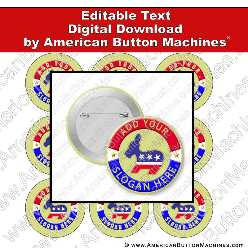 Campaign Button Design - Digital Download for Buttons - 104 – American ...