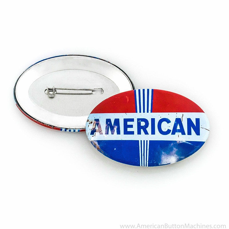 1.75x2.75 Oval Pinback Button Sets – American Button Machines