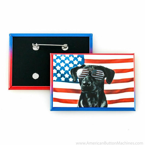 Rectangle 2"x3" Paper Button Making Machine – American Button Machines