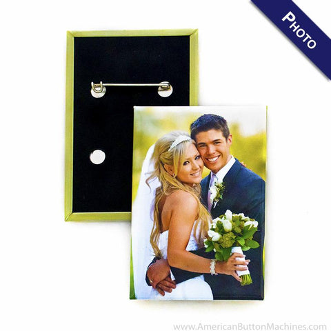 Rectangle 2"x3" PHOTO Button Maker – American Button Machines