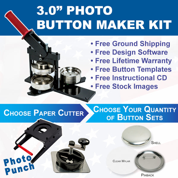 3" Photo Button Maker Kit – American Button Machines
