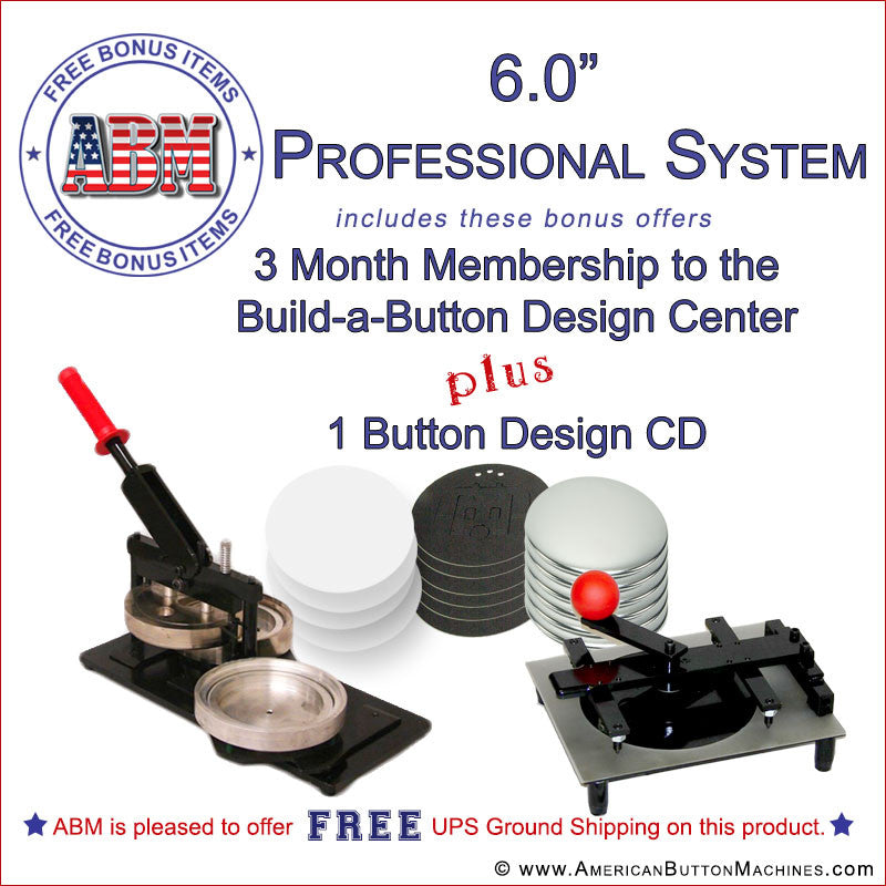 6" Professional Button Kit – American Button Machines