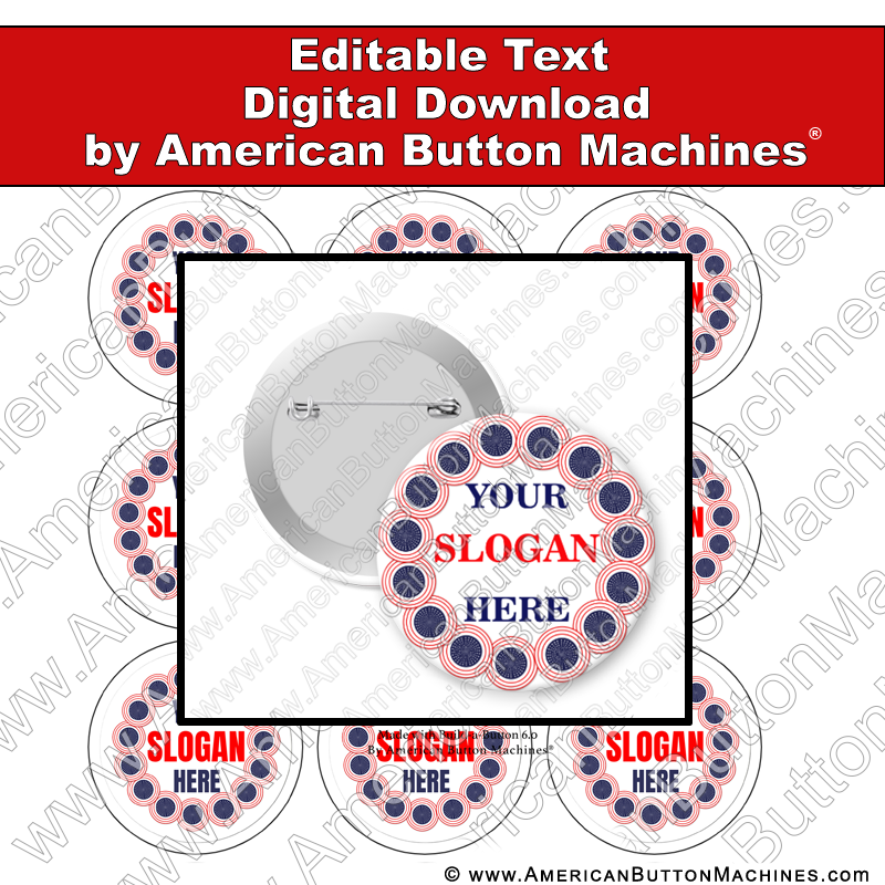 Campaign Button Design - Digital Download for Buttons - 112 – American ...