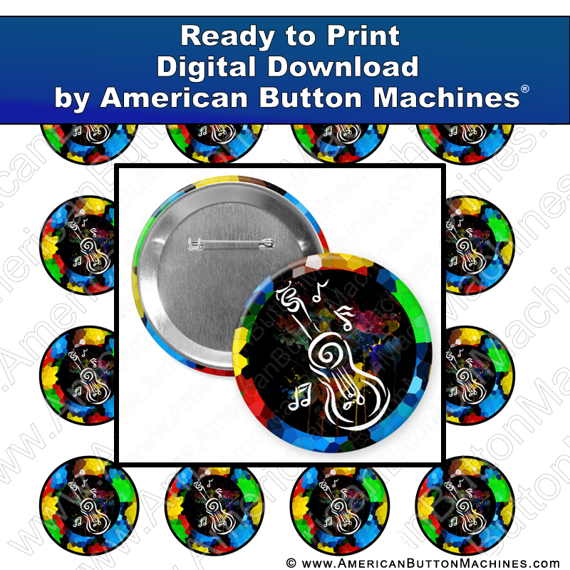 Music Colors My Soul - Digital Download for Buttons – American Button ...