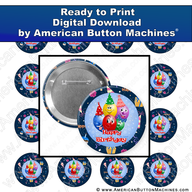 Party Time - Digital Download for Buttons – American Button Machines
