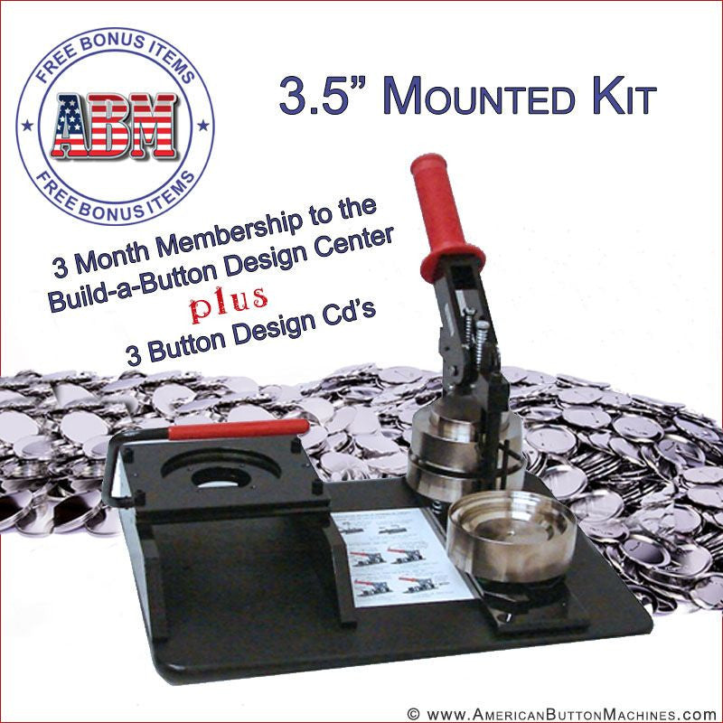 3.5" Mounted Photo Button Making Kit – American Button Machines